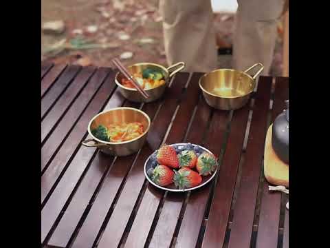 Outdoor multipurpose stainless steel bowl