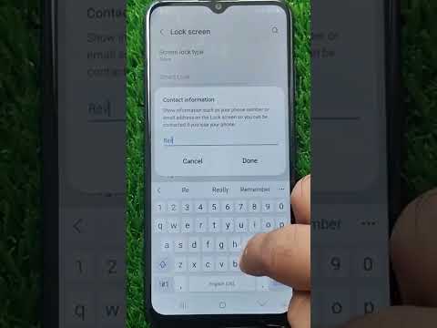 How to Add Contact Information to the Lock Screen on Samsung Galaxy #shorts