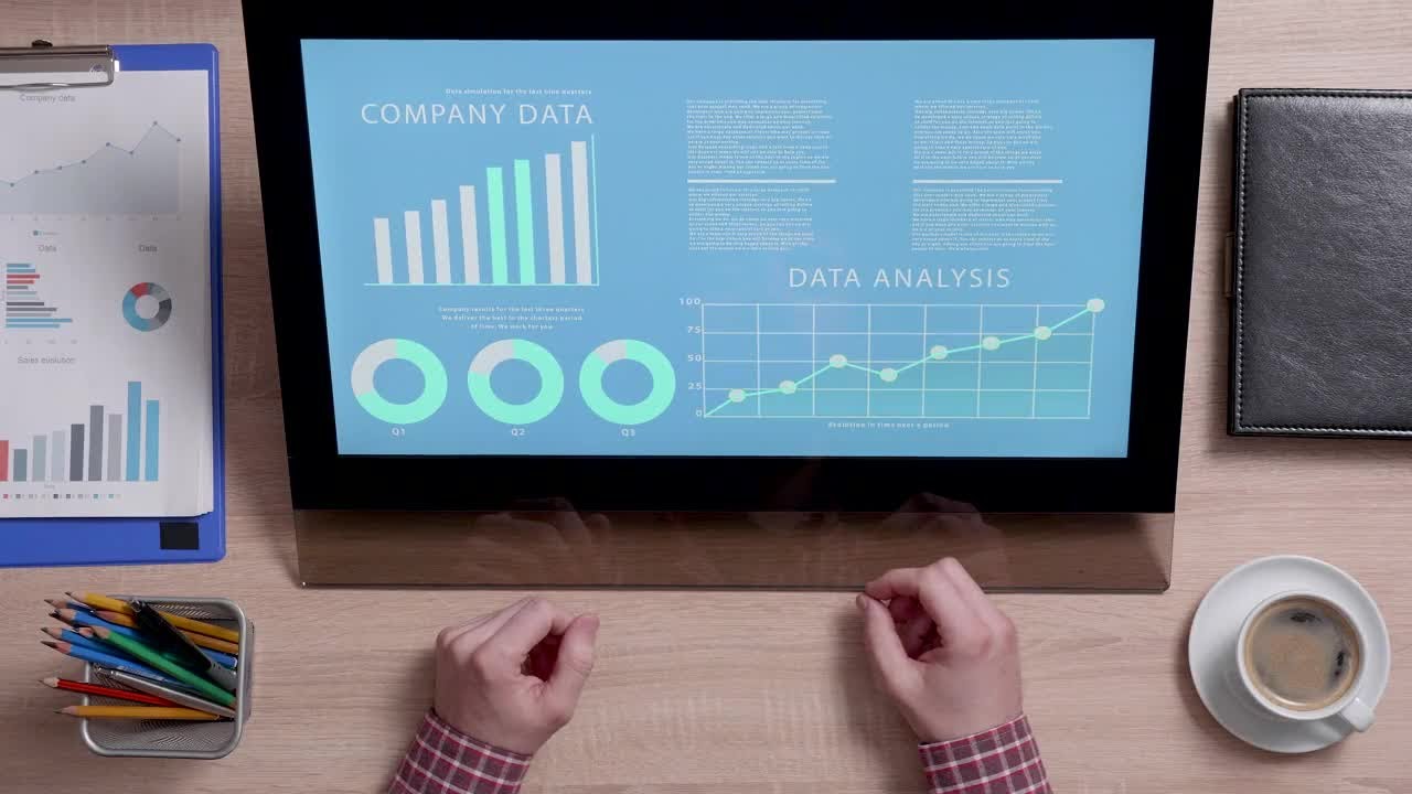 Data Analysis Program Stock Video