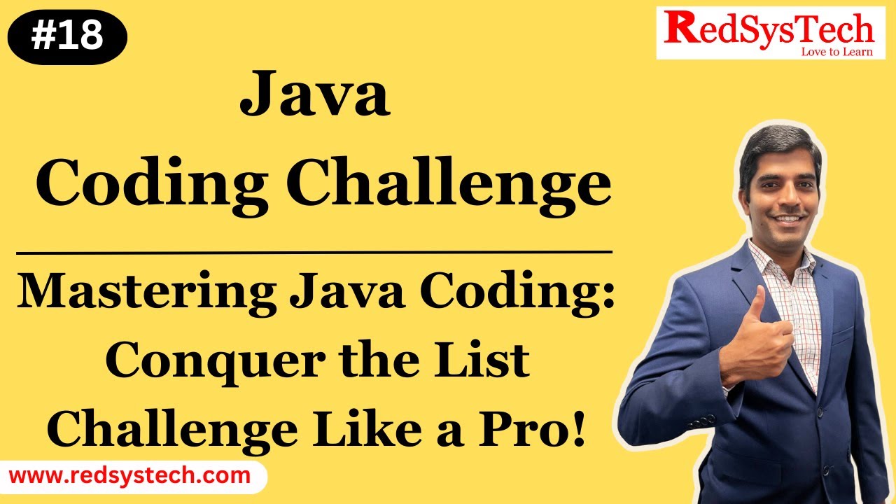 Mastering Java Coding: Conquer the List Challenge Like a Pro! | Java | Java coding | RedSysTech |