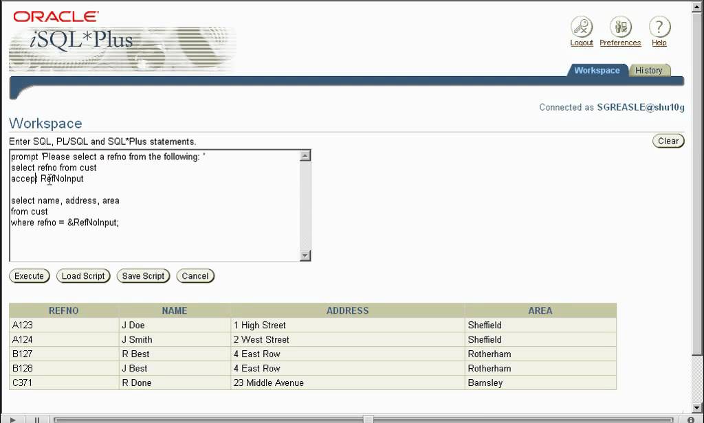Basic SQL Tutorial - 8.3 - Prompt and Accept [TutorialGenius.com]