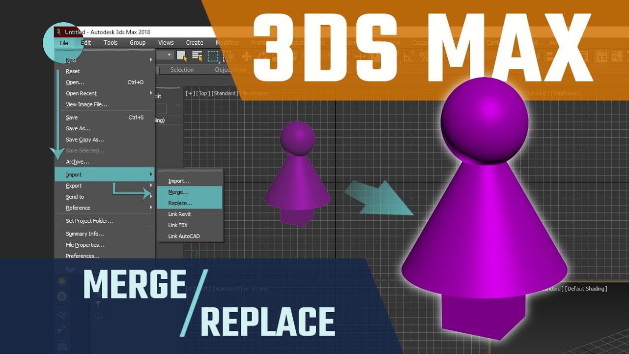 3DS-Max: Merge / Replace [Tutorial]