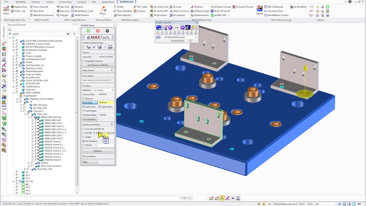 Quick Overview of AI MAXTools for Creo Elements/Direct (CoCreate)