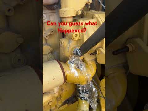 Cat Engine With Oil in the Coolant. #mechanic