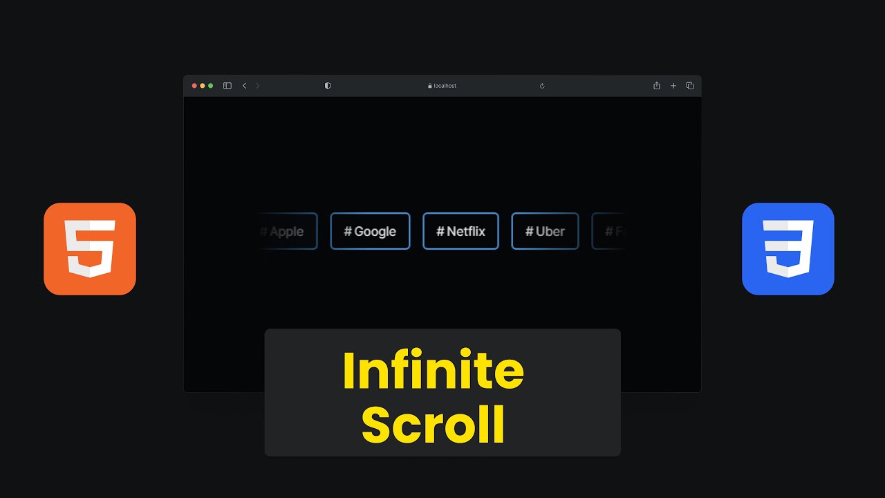 Build an Infinite Scroller using HTML & CSS | JavaScript Tutorial for Beginners