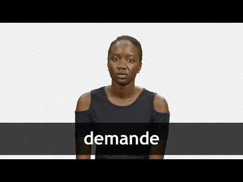 English Translation of “DEMANDE” | Collins French-English Dictionary