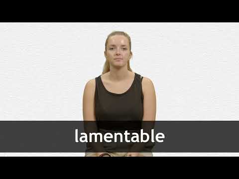 English Translation of “LAMENTABLE” | Collins French-English Dictionary