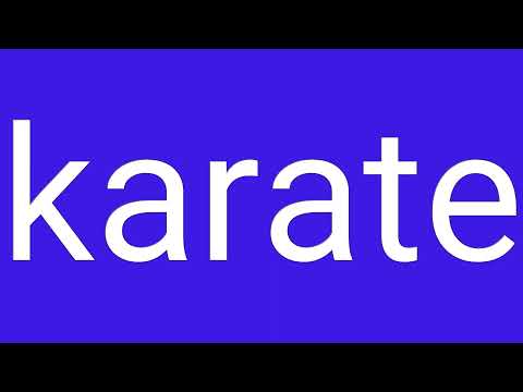 Karate Definition & Meaning
