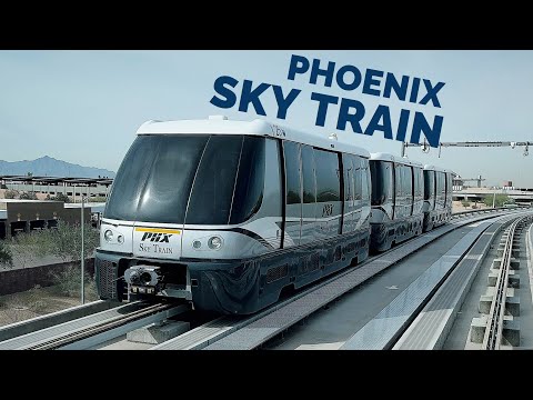 FULL RIDE on the Driverless Phoenix Airport Sky Train