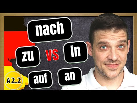 German Prepositions | Prepositions of direction | nach, zu, in, auf, an | RichtungsprÀpositionen