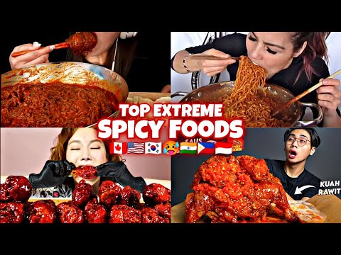 MUKBANGERS Around The WORLD Try The SPICIEST Food For MUKBANG๐ฅ๐ถ๏ธ๐ฅต