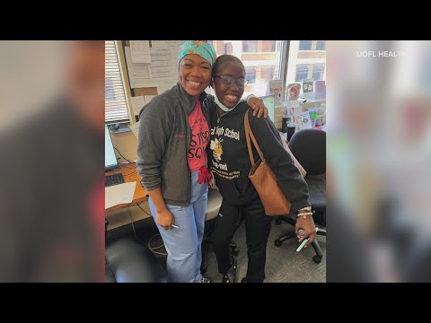 Louisville high schooler reunites with OB-GYN who delivered her