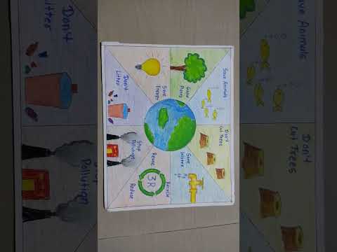#environment protection drawing#savewater #saveearth #savethefish #saveenergy #saveenvironment