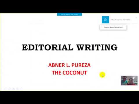 Editorial and Column Writing