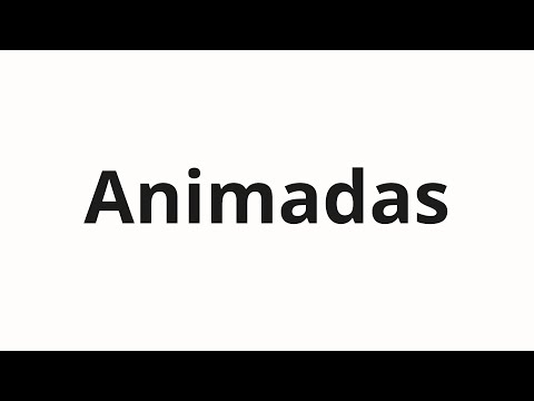 How to pronounce Animadas