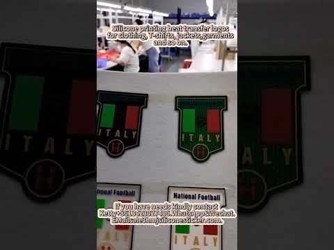 Silicone printing heat transfer labels,logos,patches,stickers for clothing#garments #labelsticker