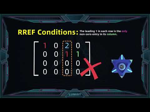 Row Echelon (REF) Vs. Reduced Row Echelon Form (RREF)#2