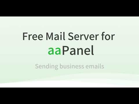 How to Install mail server and send your email on aaPanel