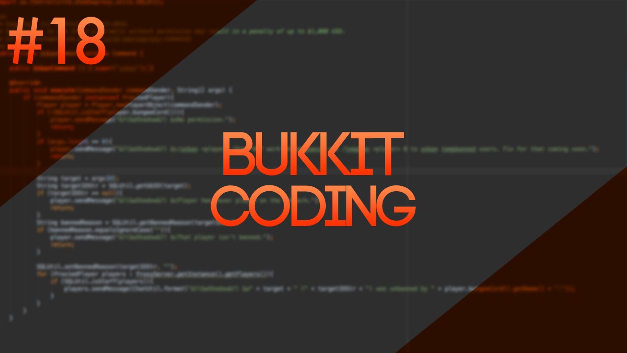 Bukkit Coding: Episode 18 - Custom Events ( BUKKIT CODING )