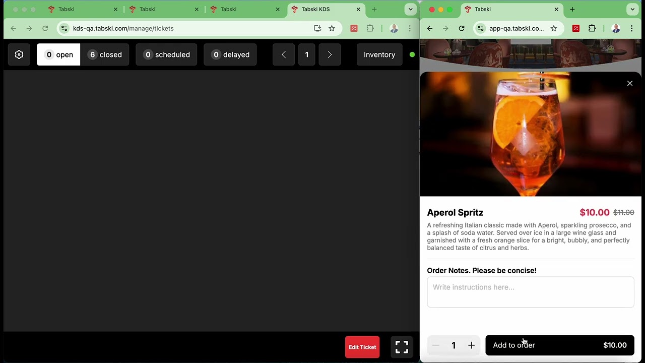 Tabski Multi-Vendor Ordering