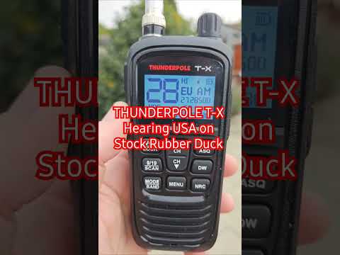 New Thunderpole T-X Handheld CB hearing USA from UK on standard antenna. #HandheldCB #Thunderpole