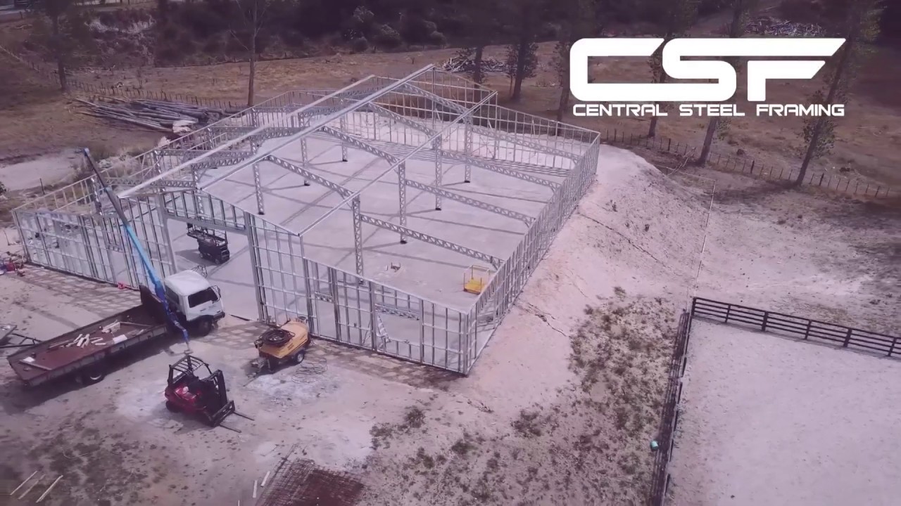 Heritage Barn Drone Footage - Central Steel Framing