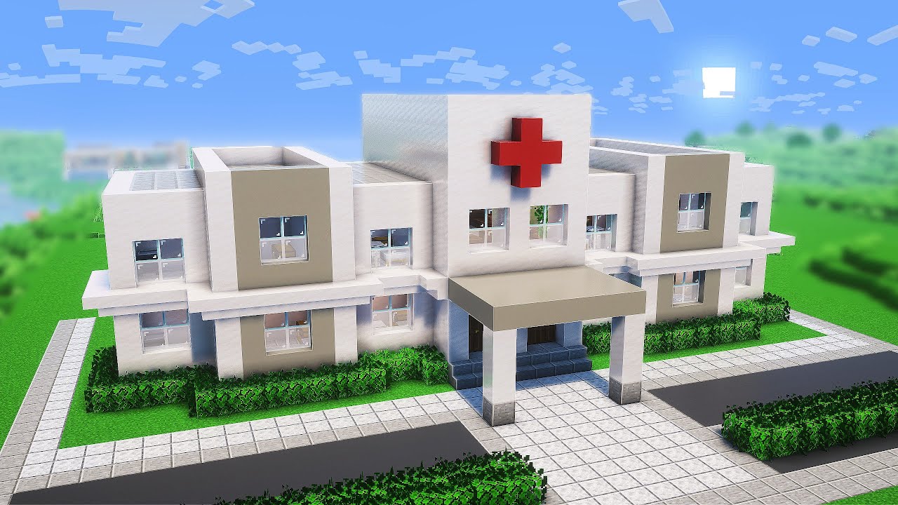 How to Build a Hospital in Minecraft - Minecraft Hospital Tutorial 1.21 ...
