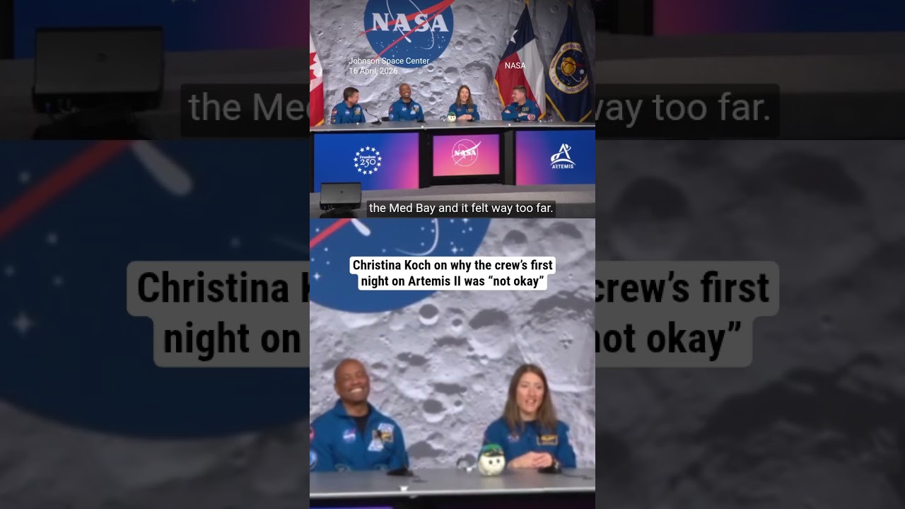 Christina Koch on why the crew’s first night on Artemis II was “not okay”