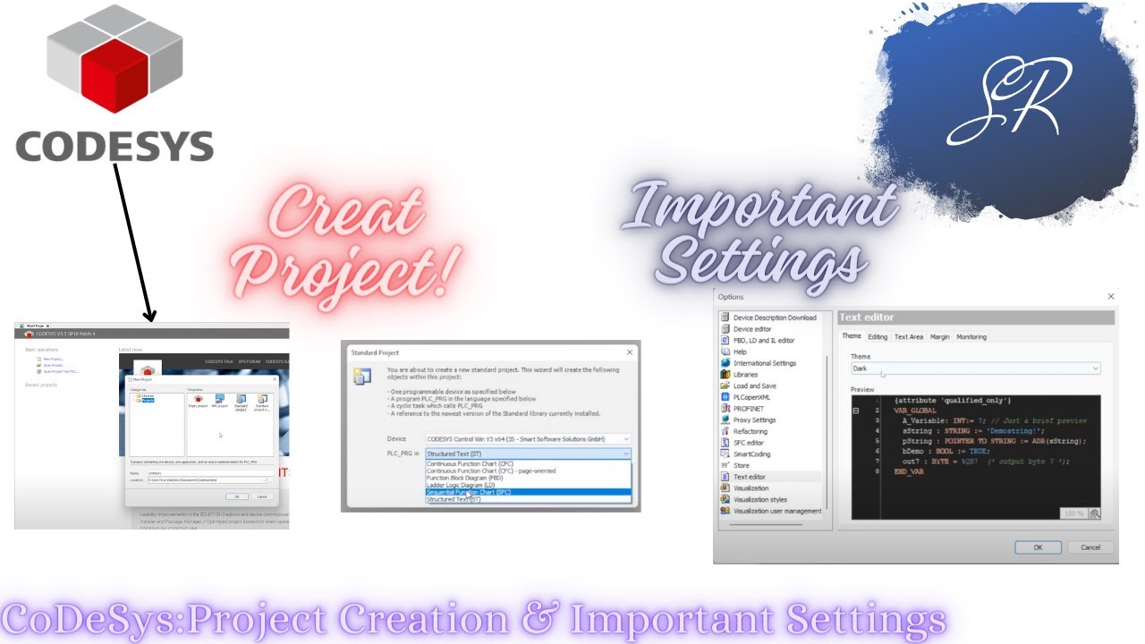 CoDeSys PLC Programming Tutorial: Creating Project & Different options for Customisation Part2