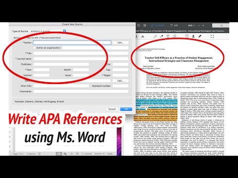 How To Write References In Apa Format In Microsoft Word – Deswhalyver