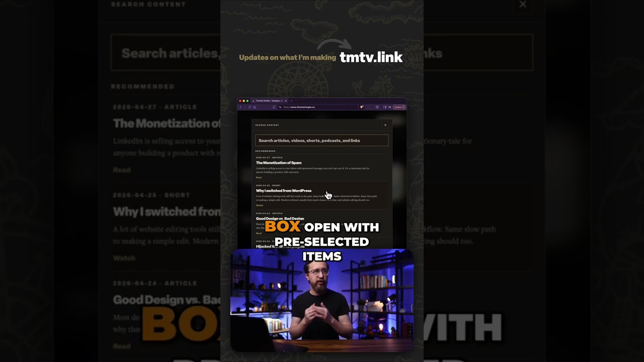 A tip for content searches on sites