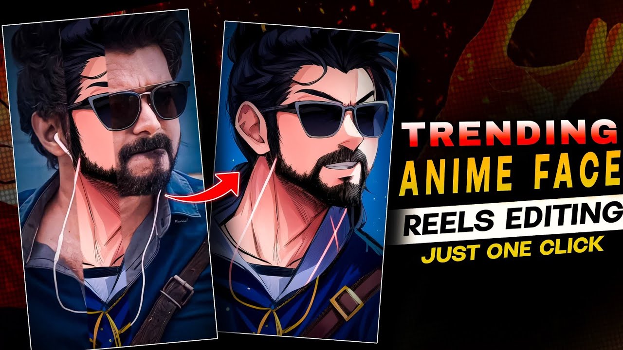 Trending Anime face capcut template| Instagram trending reels editing, Instagram viral reels editing