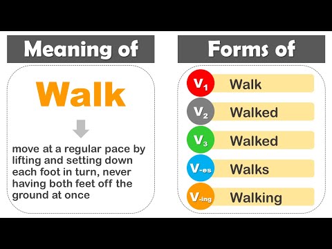 Walk Past Tense, V1 V2 V3 V4 V5 Form Of Walk, Past Participle Of Walk and Example Sentences