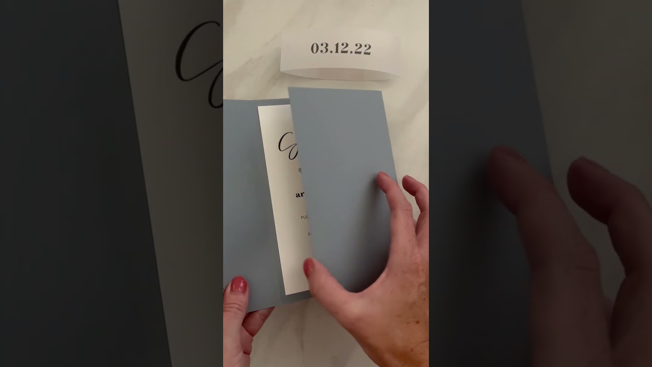 Modern DIY Wedding Invitations