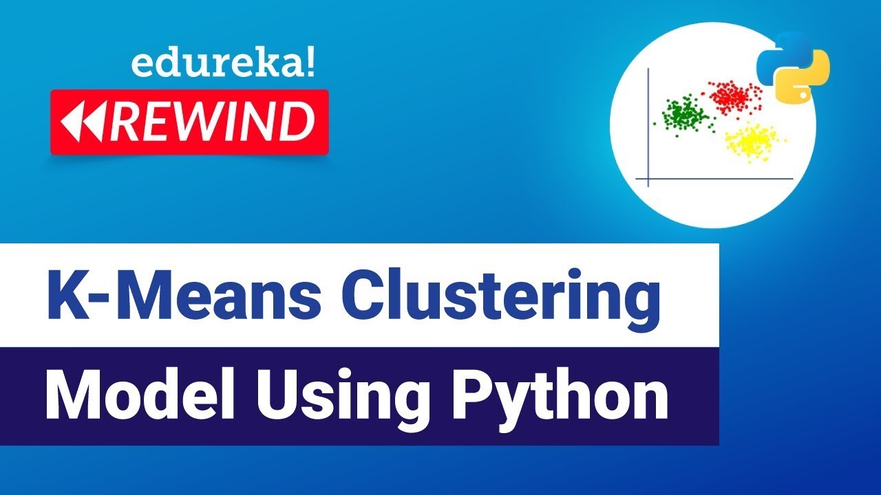 K-Means Clustering Model Using Python  | Data Science Algorithms | Edureka | DS Rewind -  3