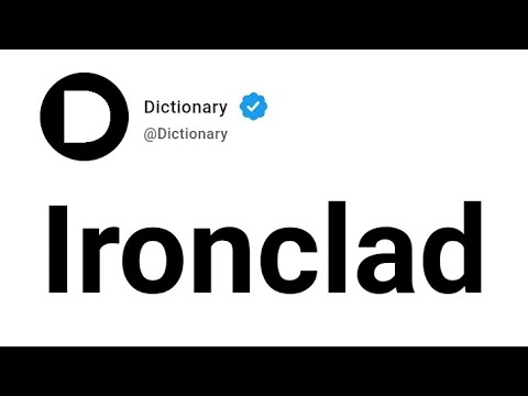 Ironclad Meaning In English