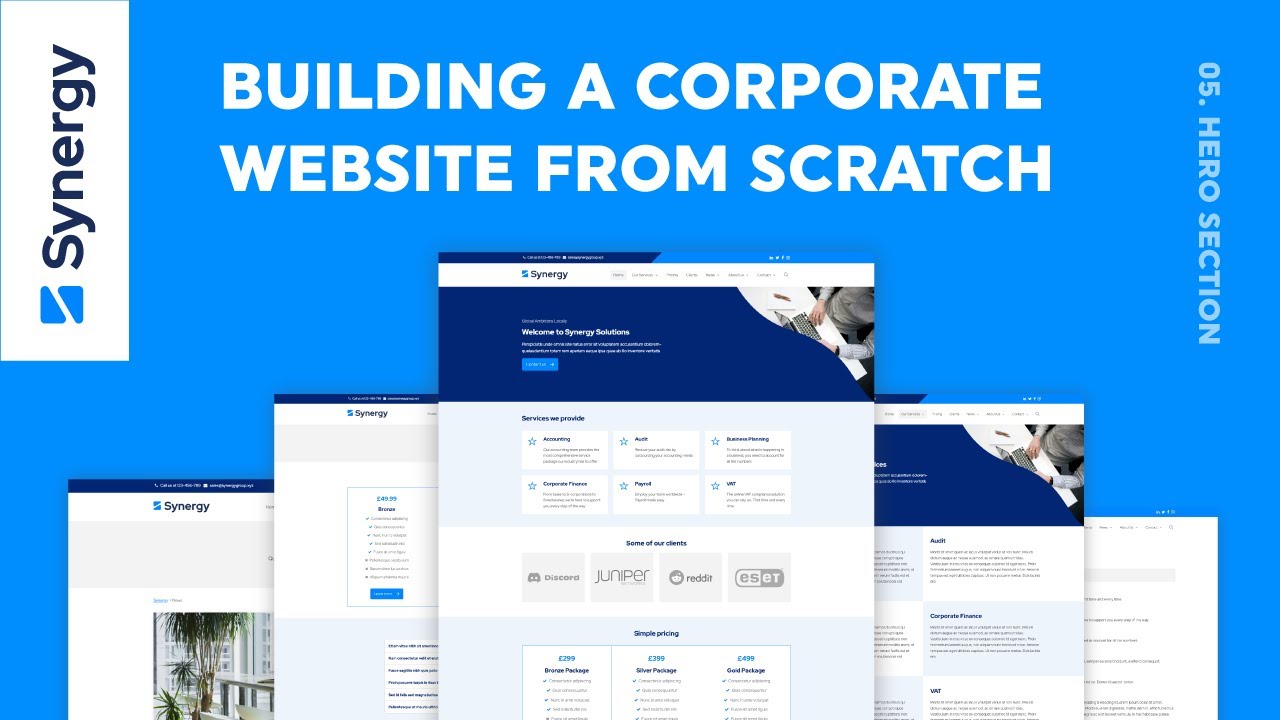 05. Hero Section | Building a Corporate HTML/CSS/JS Website From Scratch