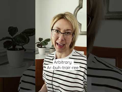 How to Pronounce ARBITRARY - #SHORTS Quick English Pronunciation Mini Lesson