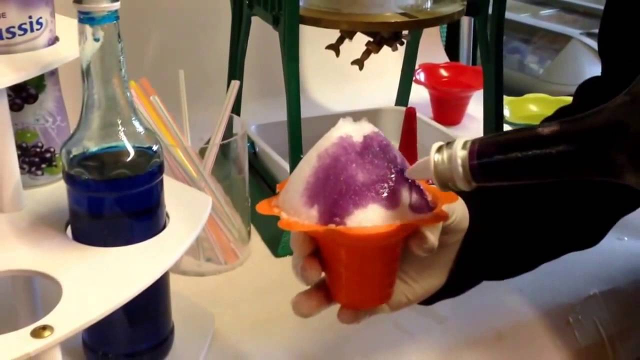 glace hawaienne,  Snowball, snowcone, machine a raser la glace de chez original snowball !!!