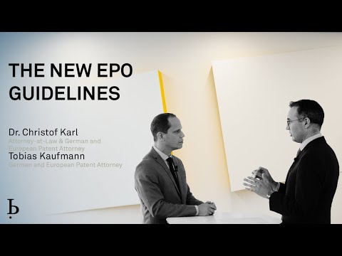 The new EPO Guidelines (2021)