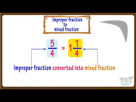 Converting Improper Fractions to Mixed Fractions and Vice Versa | Math | Grade-5 | Tutway |