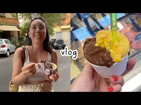 Italian vlog: vi porto nelle gelaterie dove vado di solito a Roma🍦🍨(subtitles)