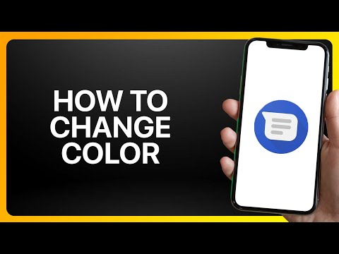 How To Change Collor In Google Messages Tutorial