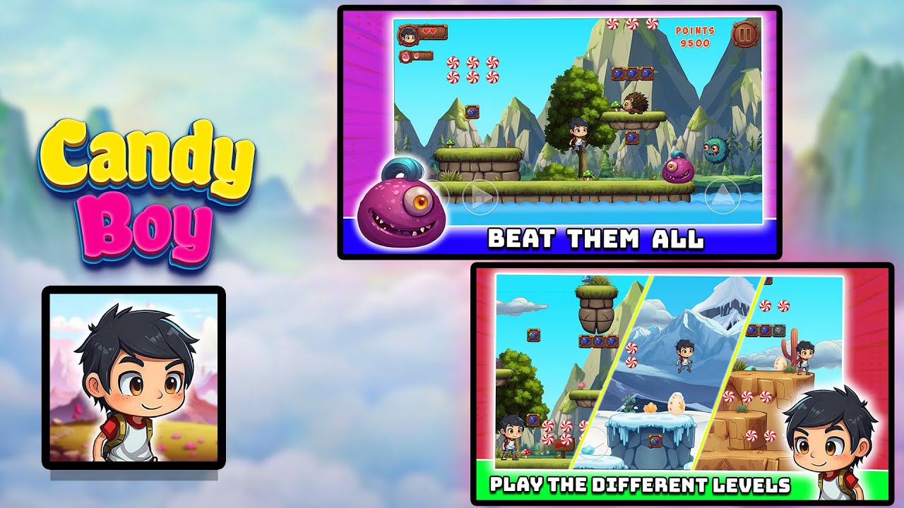 Candy Boy || Construct 3 Game Template || Source code