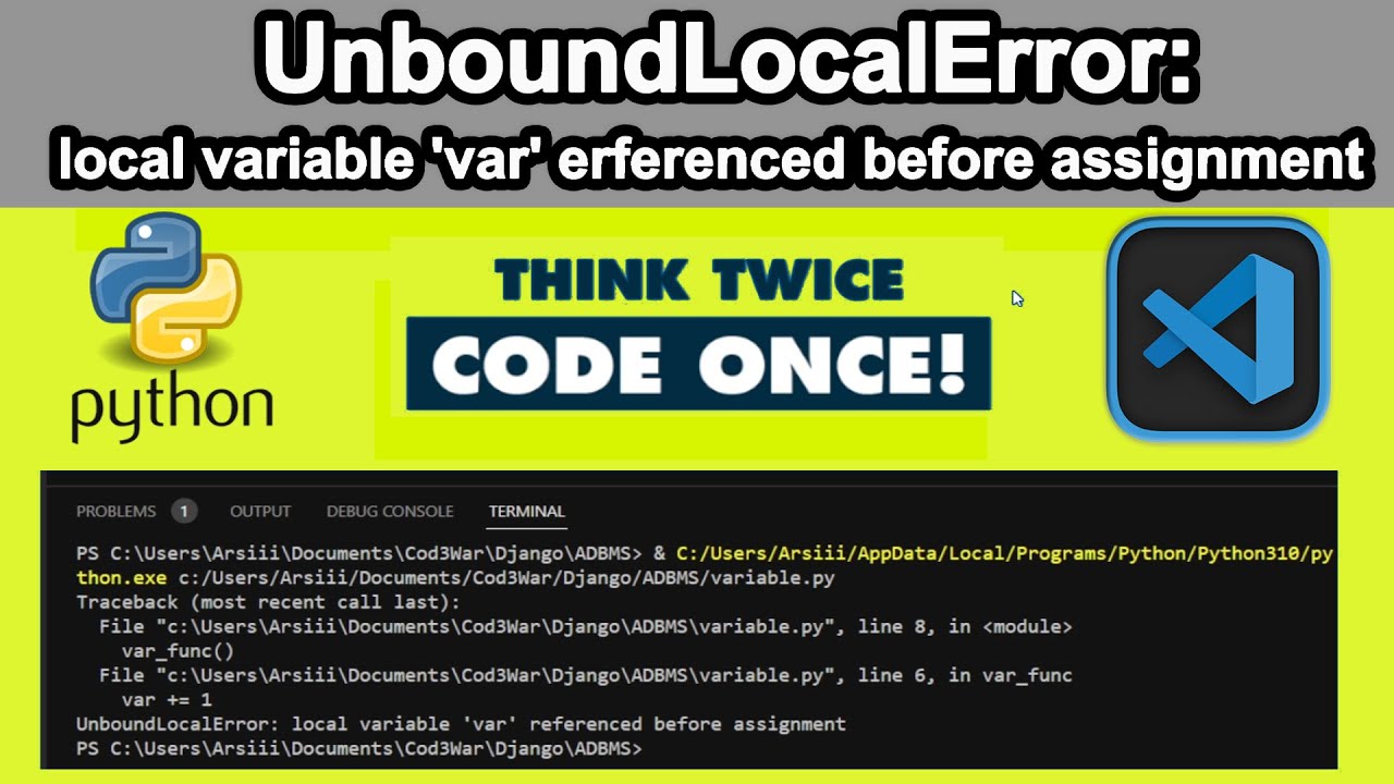 Python UnboundLocalError Solution | Fix