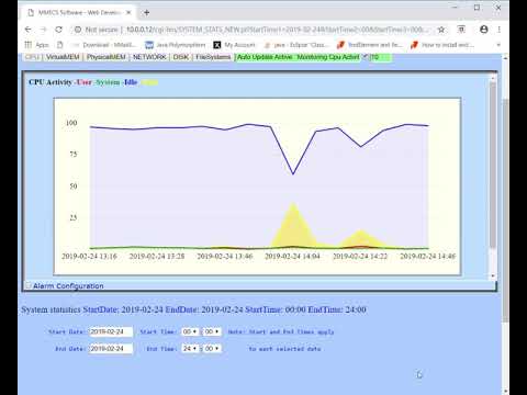 MMECS Software System Stats WebView