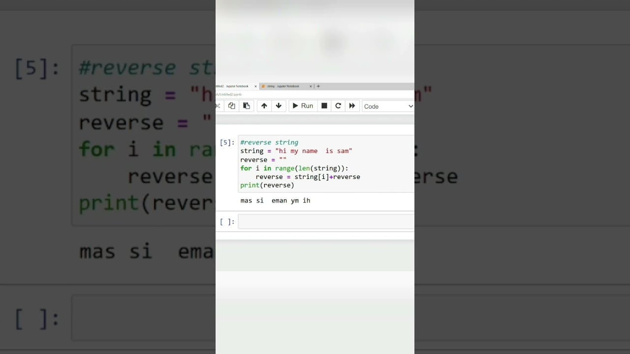 reverse a string with python
