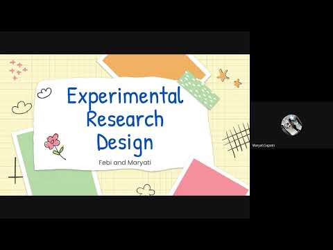 Experimental Research Design - Educational Research Methodology II