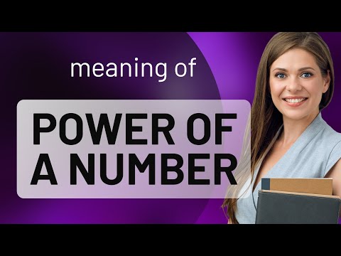 Understanding the "Power of a Number" in Mathematics