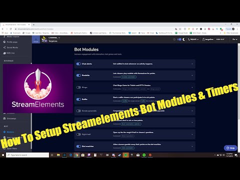 How to setup Streamelements Bot Timers & Modules - Beginner's Guide *2019*